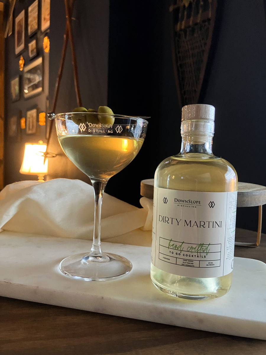 Dirty Martini To-Go Cocktail – Downslope Distilling