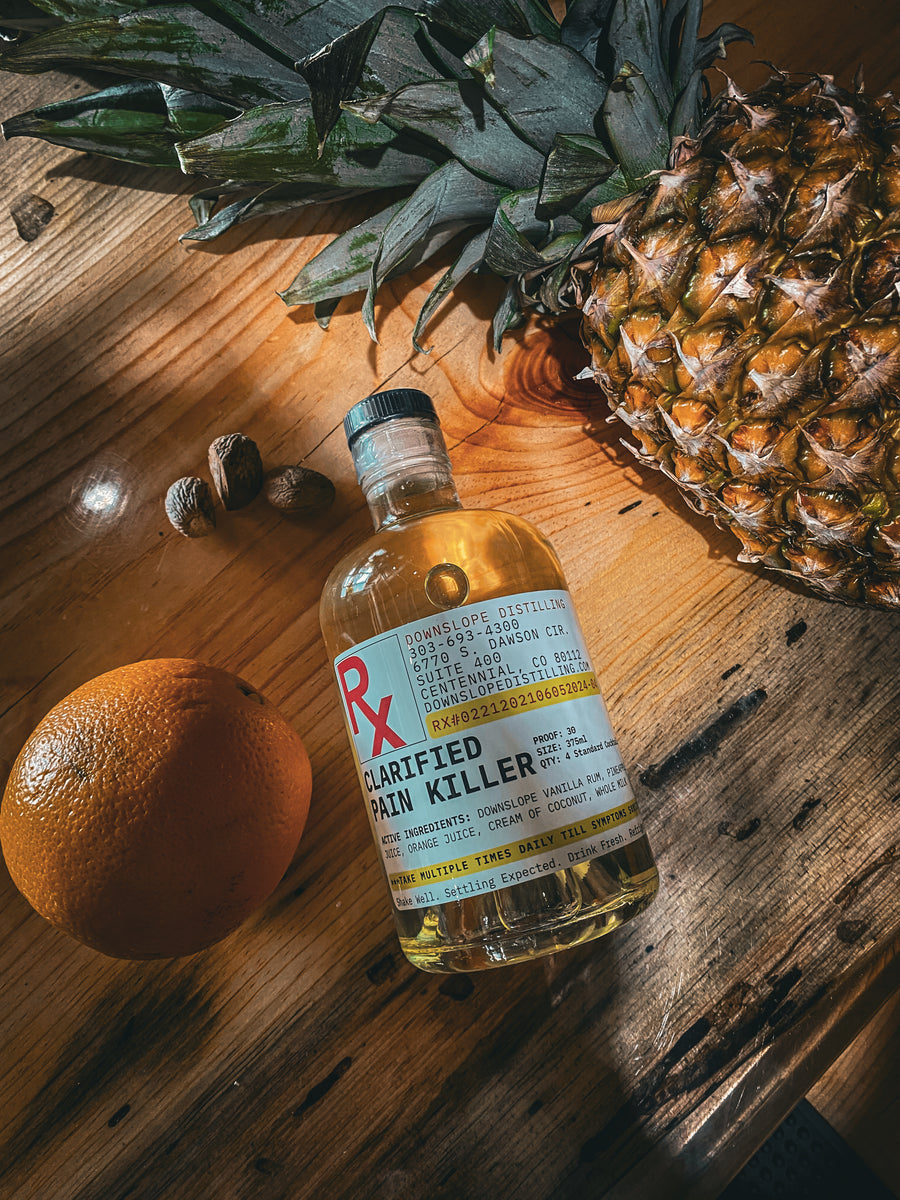 Clarified Pain Killer To-Go Cocktail – Downslope Distilling
